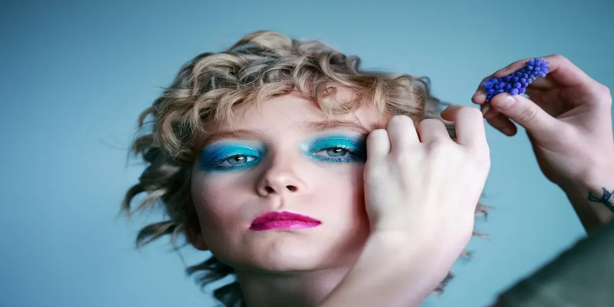 Makeup Trend: Futuristic Colorful Eye and Cheek Look 2023-24