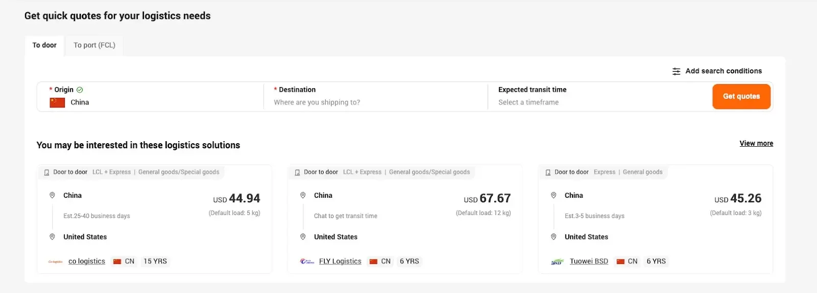 How To Use Alibaba.com Logistics Marketplace