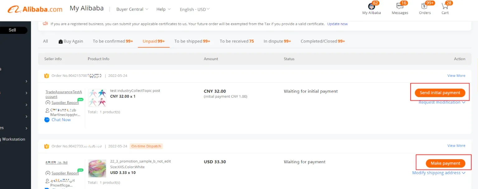Alibaba.com 注文の総合ガイド: A から Z まで