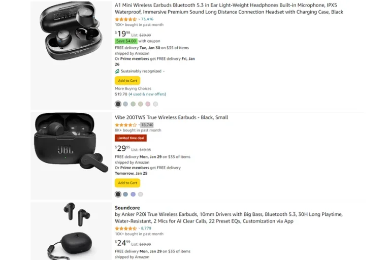 Review Analysis of Amazon’s Hottest Selling Earphones in the U.S.