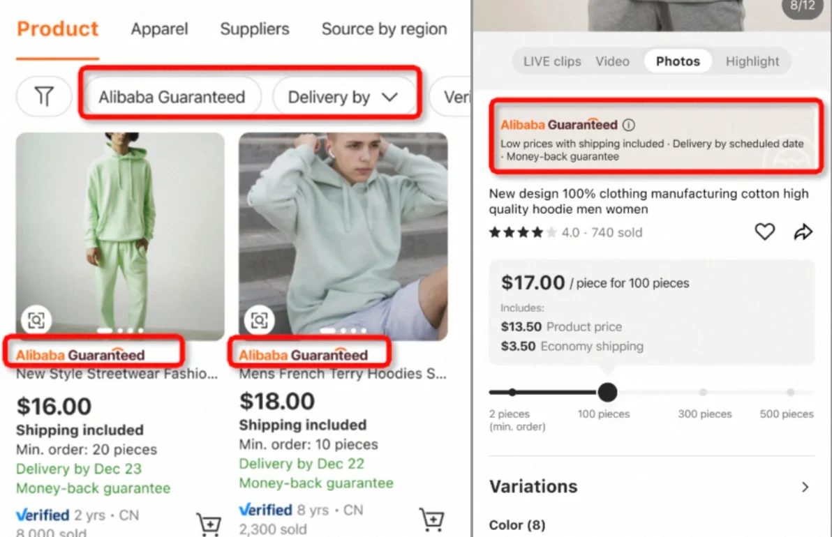 Introducing Alibaba Guaranteed: Fixed Pricing, Reliable Shipping, and Smooth Order Experience