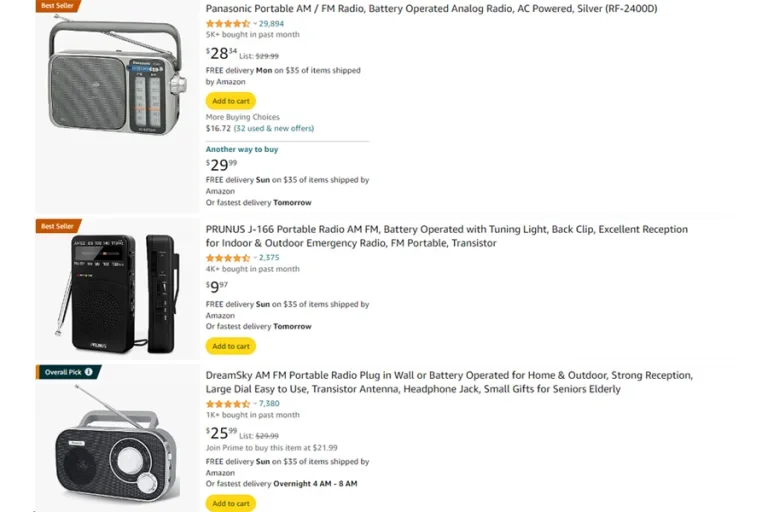 Review Analysis of Amazon’s Hottest Selling Portable Radios in the US