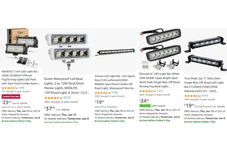 Review Analysis of Amazon’s Hottest Selling LED Bar Lights in the USA ...