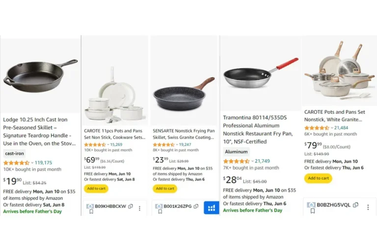 Review Analysis of Amazon’s Hottest Selling Pans in the US in 2024