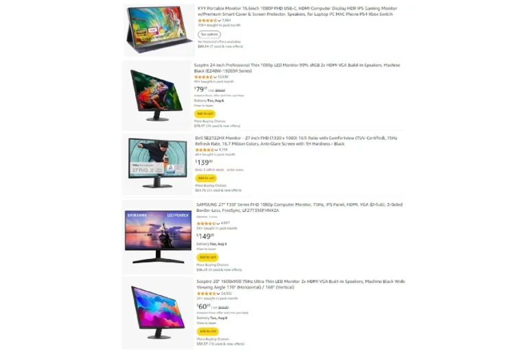 Review Analysis of Amazon’s Hottest Selling LCD Monitors in the US Market