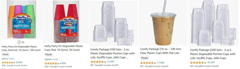 Review analysis of Amazon’s hottest selling disposable cups in the USA