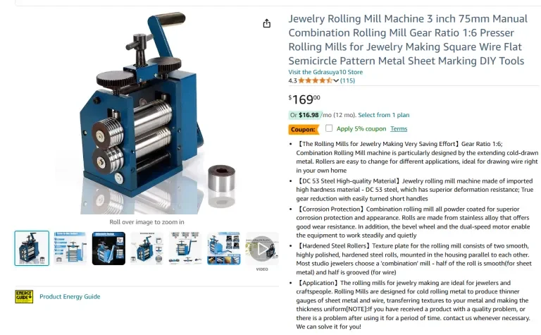 Review Analysis of Amazon’s Hottest Selling Rolling Mills in the USA