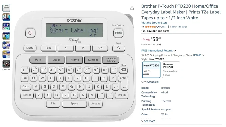 Review Analysis of Amazon’s Hottest Selling Label Printers in the USA ...