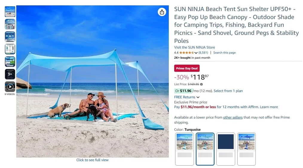 Review Analysis of Amazon’s Hottest Selling Camping & Beach Tents in ...