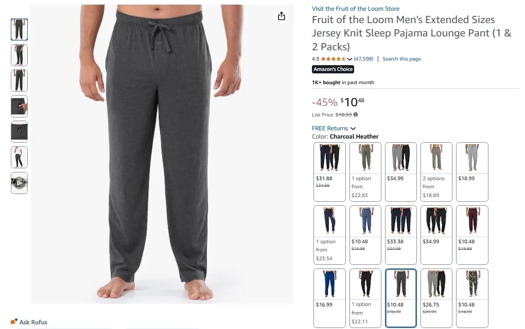 Review Analysis of Amazon’s Hottest Selling Men’s Sleepwear in the U.S ...