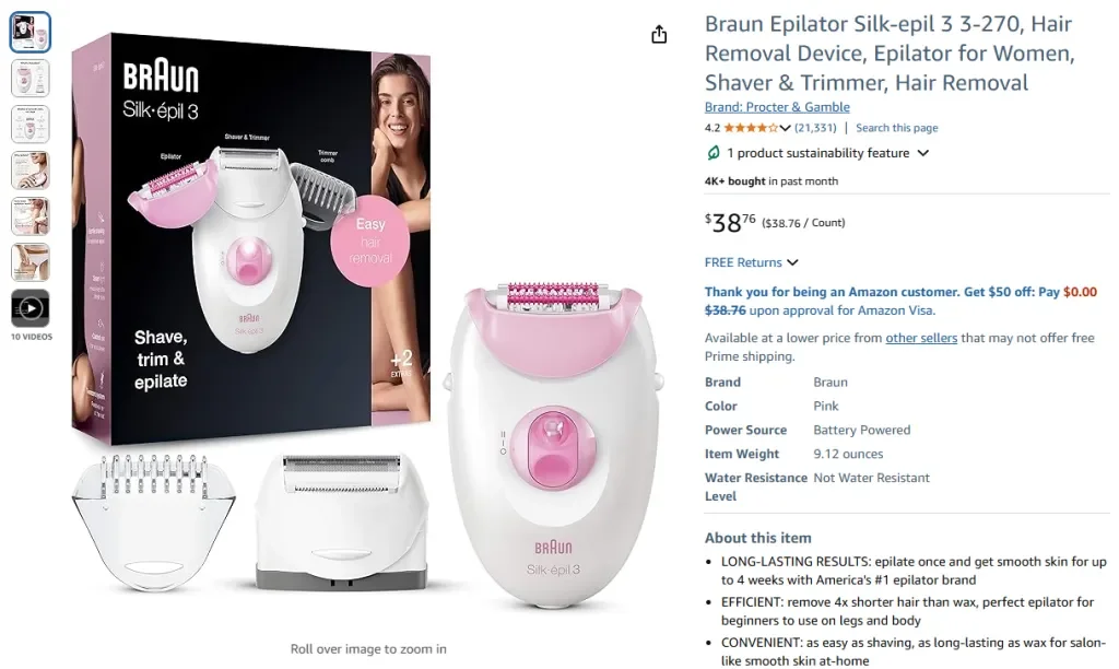 Uphononongo lokuphonononga uVavanyo lwezona Epilator ziThengisa kakhulu zaseAmazon eMelika ngo ...