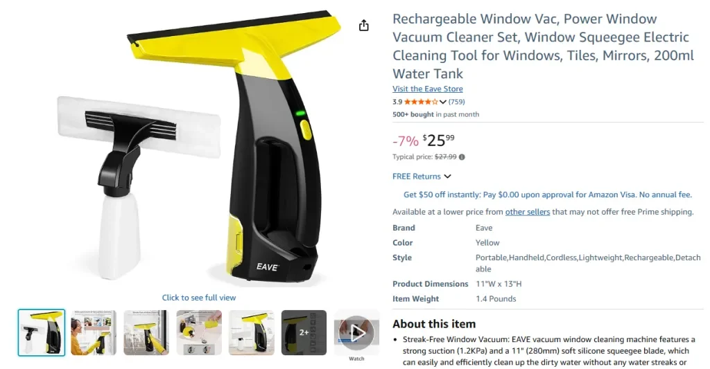 Review Analysis of Amazon’s Hottest Selling Electric Window Cleaners in ...