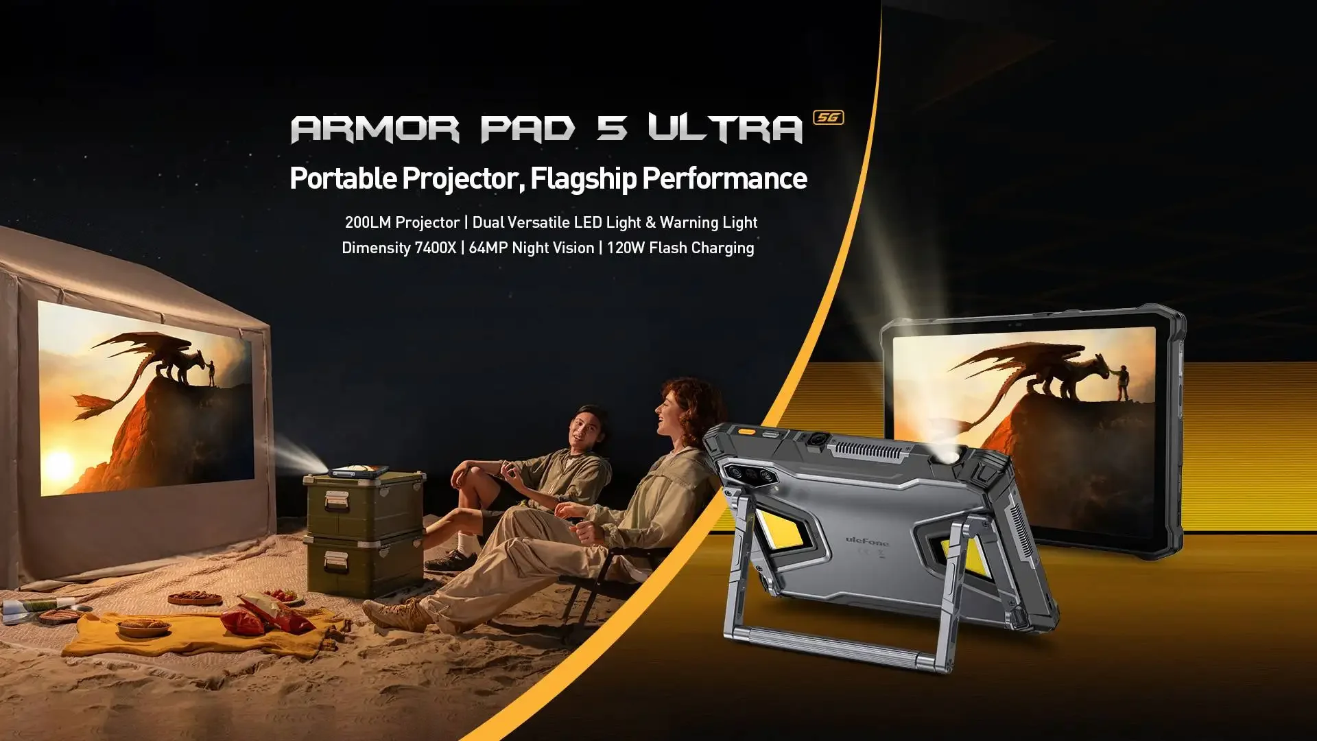 Projector Tablet Ulefone Armor Pad 5 Ultra: Global Sale Starts Now