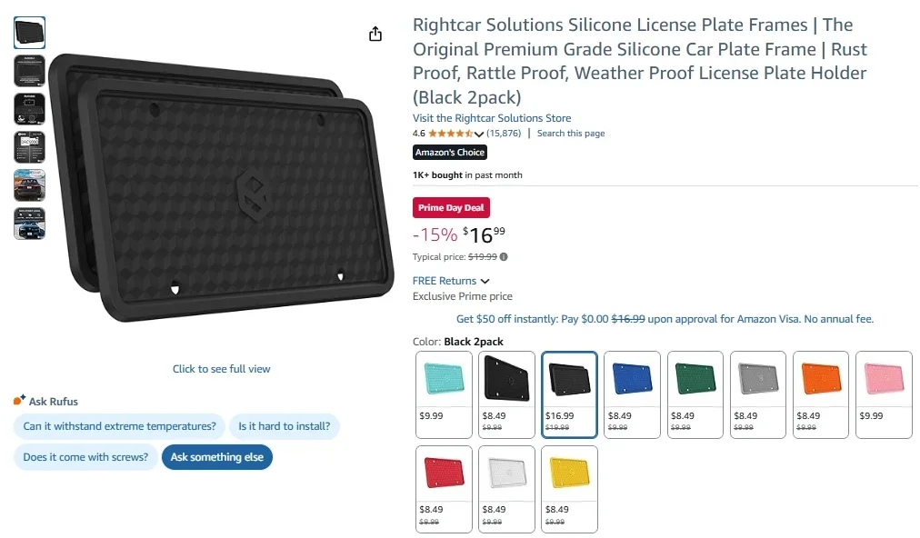 Review Analysis of Amazon’s Hottest Selling Car License Plates in the US