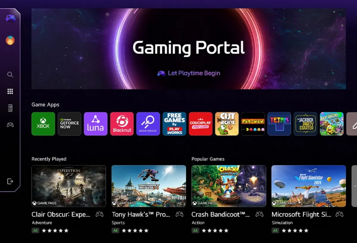 Lg Gaming Portal Improved on Lg Smart Tvs With More Games